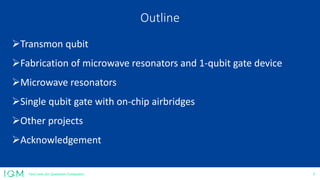 APS March Meeting - Superconducting qubit devices: fabrication suite | PDF