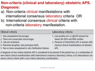 APS non criteria | PPT