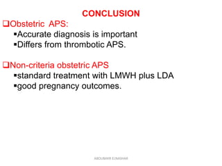 APS non criteria | PPT