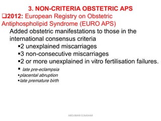 APS non criteria | PPT