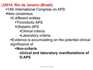 APS non criteria | PPT