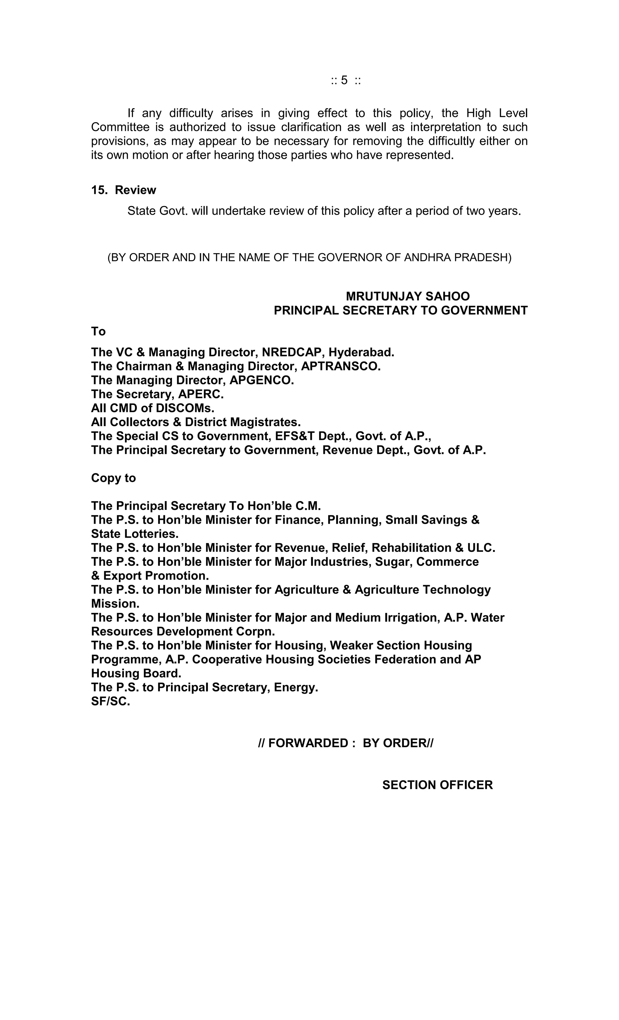Ap solar policy 2012. | PDF