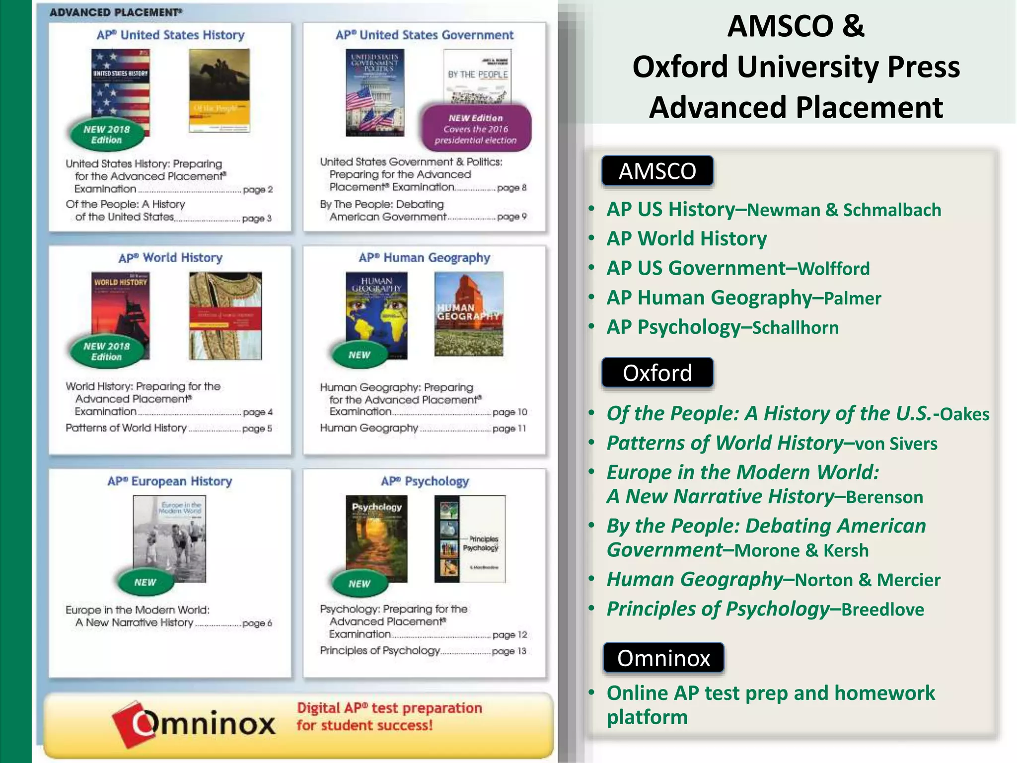 AP Social Studies Solutions AMSCO | PPTX | Educational Assessment ...