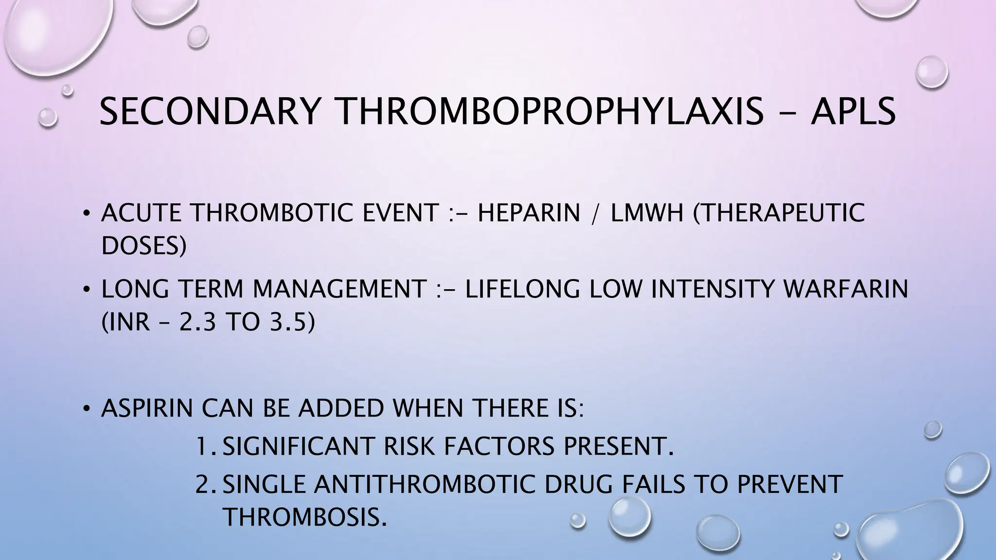 Antiphospholipid syndrome - diagnosis RX | PPTX
