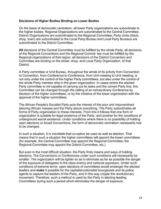 APSP_Our Standards of Party Life | PDF