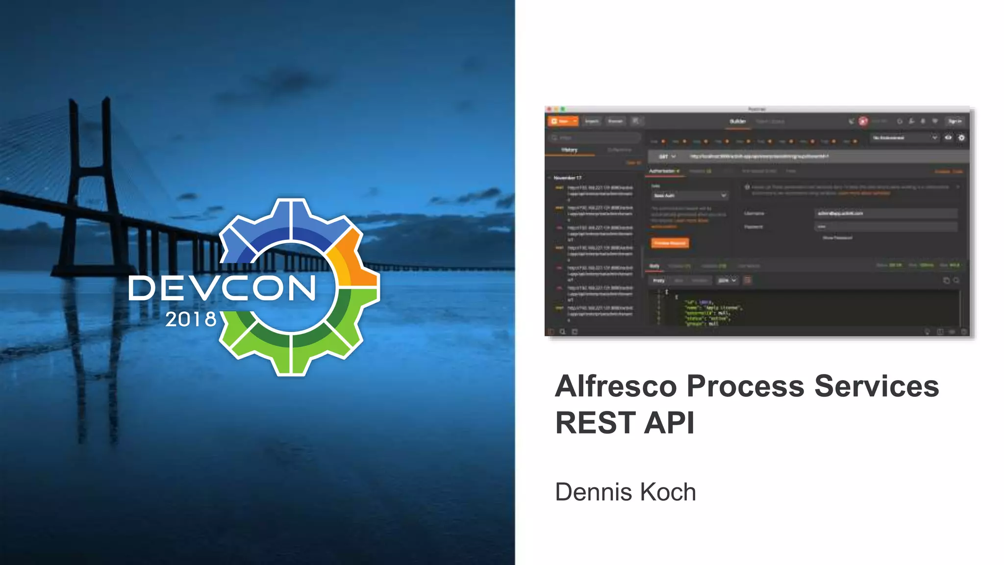 Alfresco Process Services REST API - Alfresco DevCon 2018 | PPT