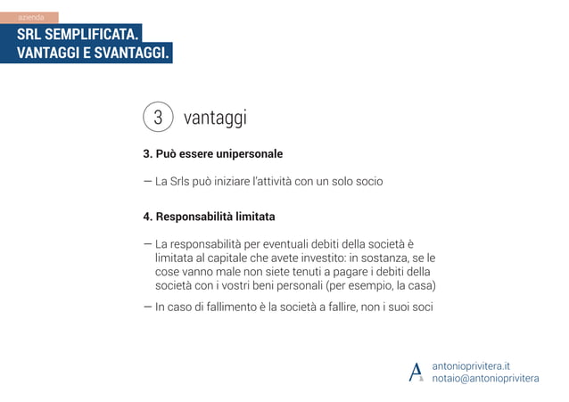 Srl semplificata: vantaggi e svantaggi | PPT