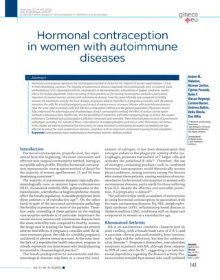 Aps sle contraception | PDF