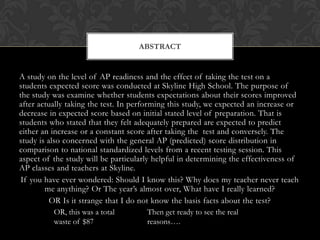 Ap statistics final project | PPTX