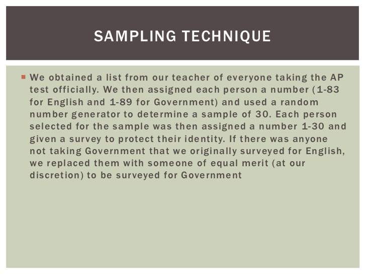 Ap Statistics Final Project Ap Statistics Final Project