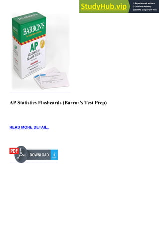 AP Statistics Flashcards (Barron S Test Prep | PDF