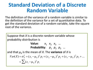 Discrete and Continuous Random Variables | PPTX