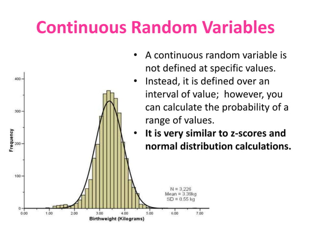 Discrete and Continuous Random Variables | PPTX
