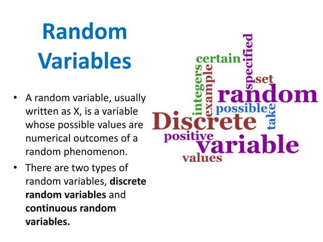 Discrete and Continuous Random Variables | PPTX