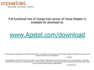 Apstel Visual Dialplan Presentation | PPT