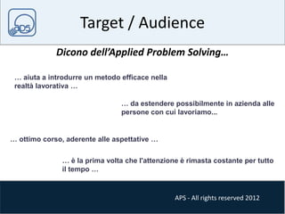 Applicare il Problem Solving. Metodo, Applicazioni, Root Causes, Contromisure, Poka Yoke, A3 ...