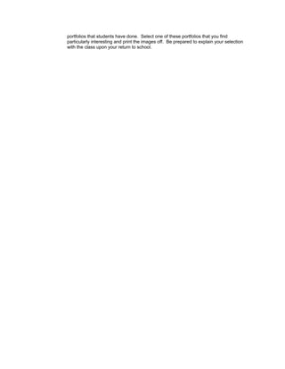 Ap studio art drawing & 2-d design summer assignment info-1. 2010 ...