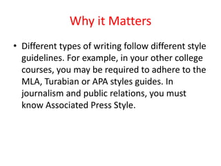 Associated Press Style | PPTX