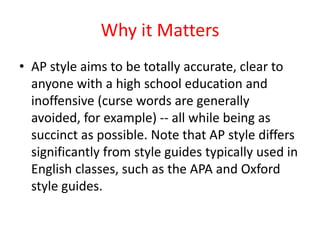 Associated Press Style | PPTX