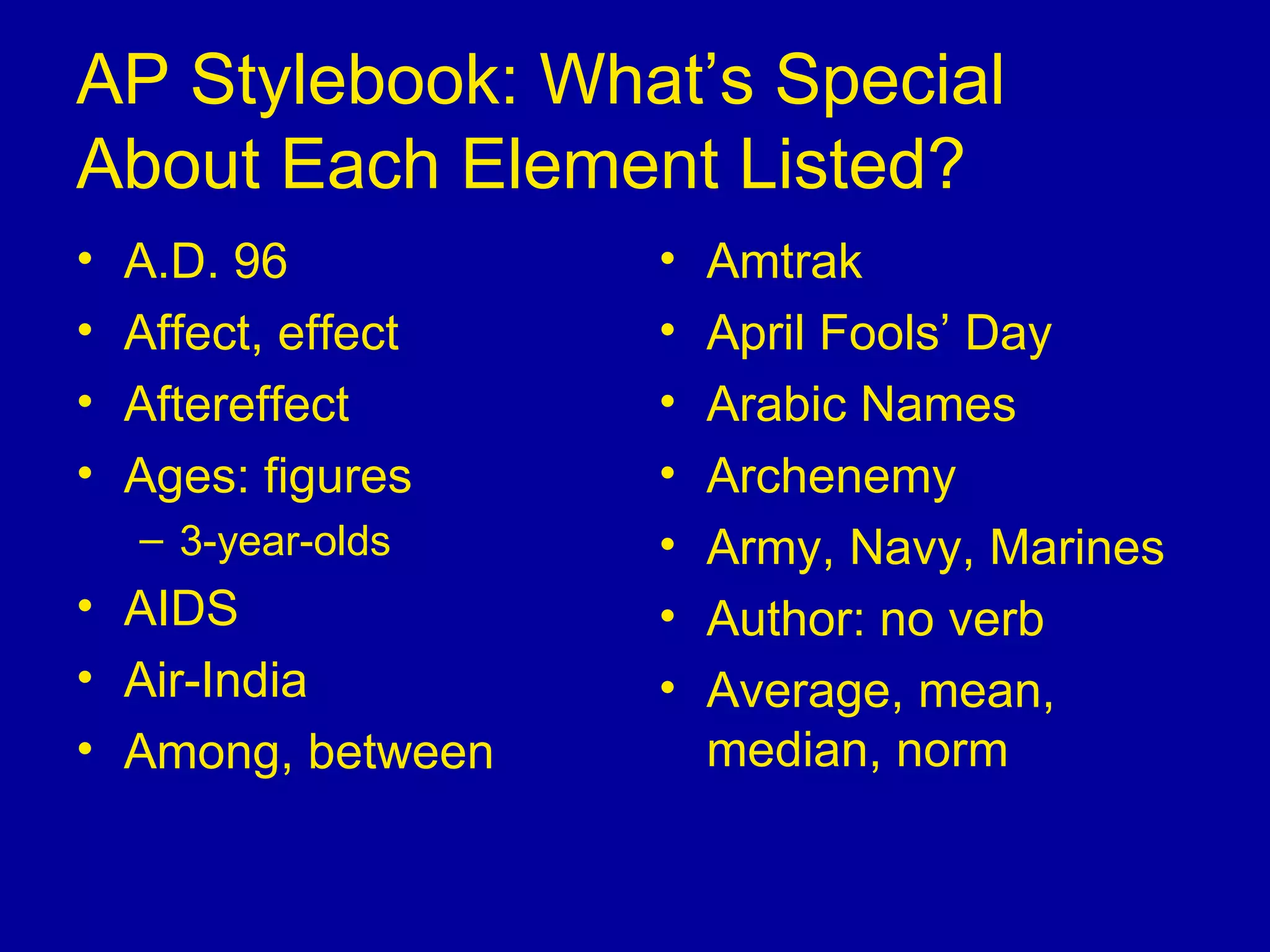 Ap stylebook power point example[1] | PPT