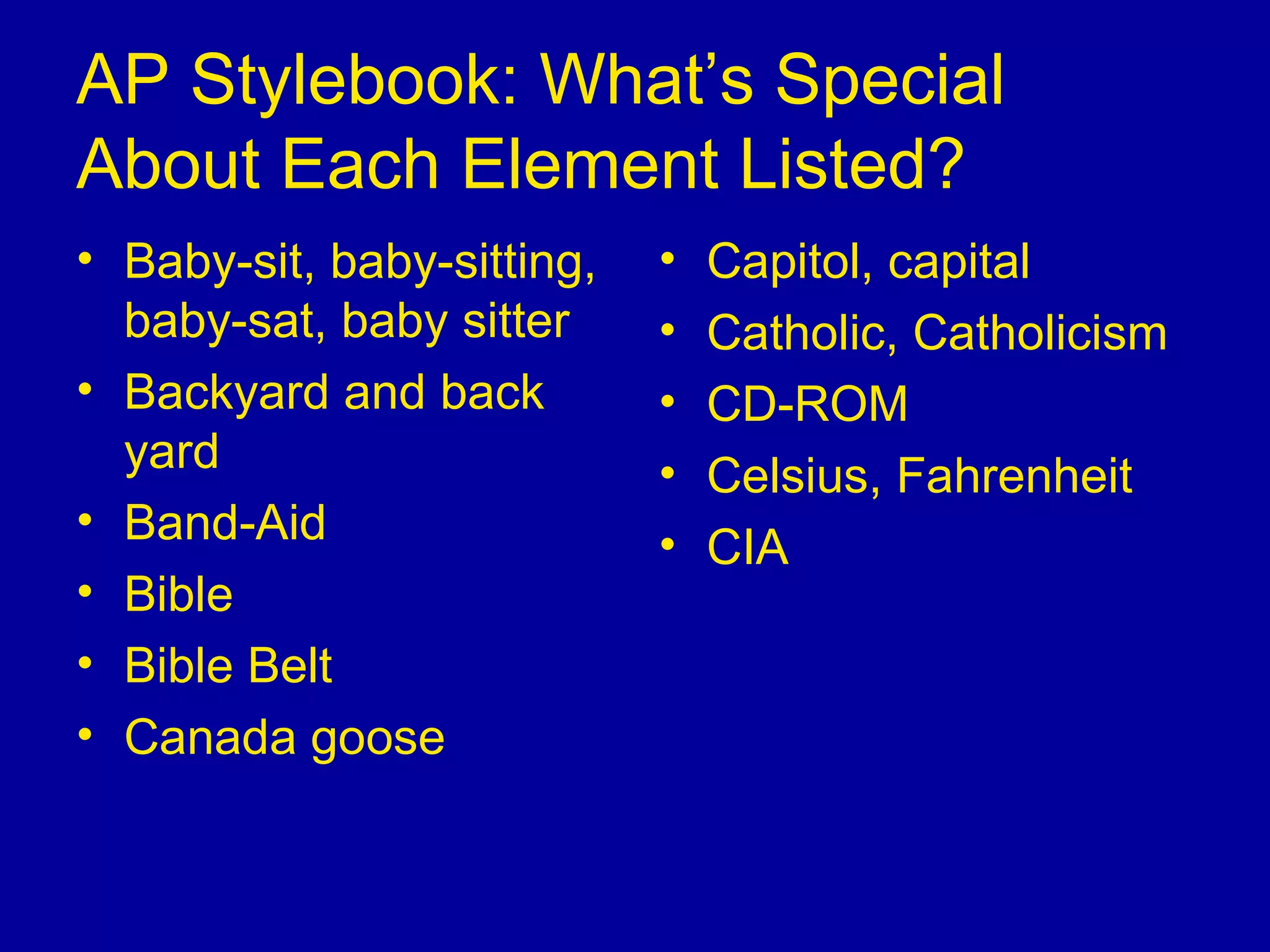 Ap stylebook power point example[1] | PPT