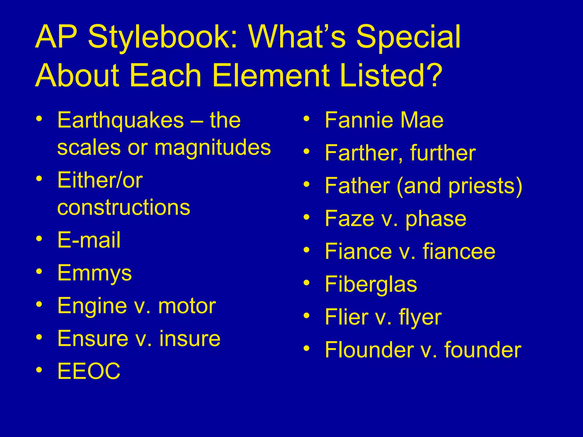Ap stylebook power point example[1] | PPT | Free Download
