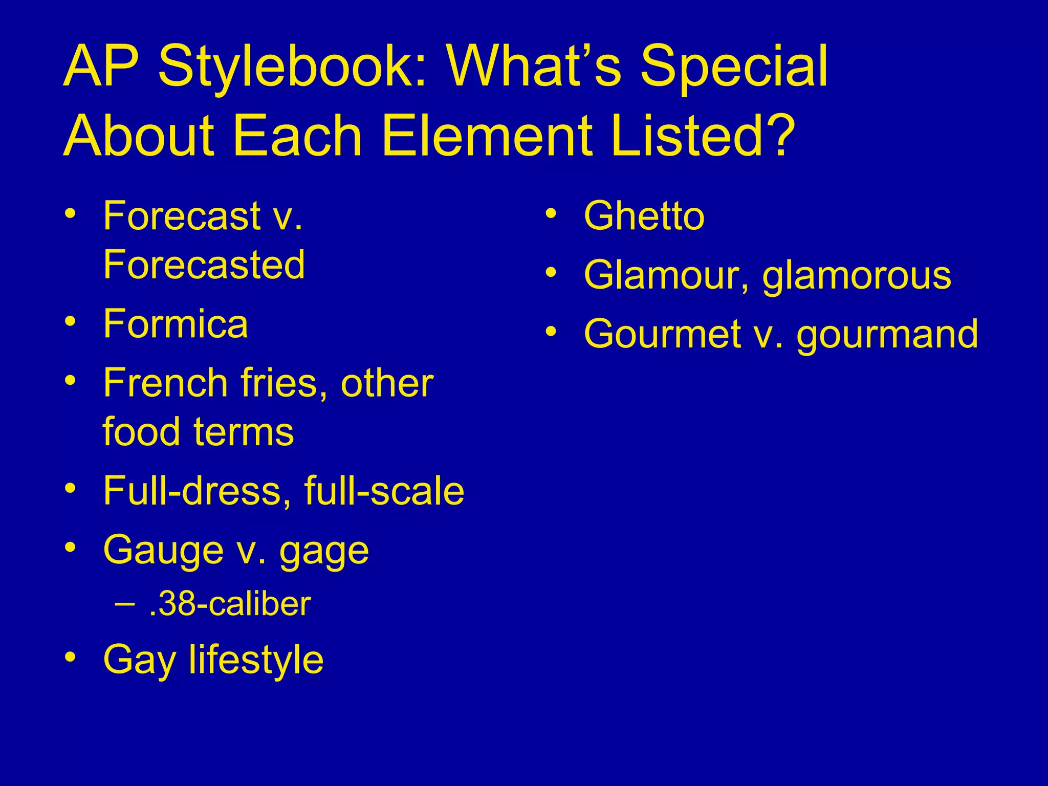 Ap stylebook power point example[1] | PPT