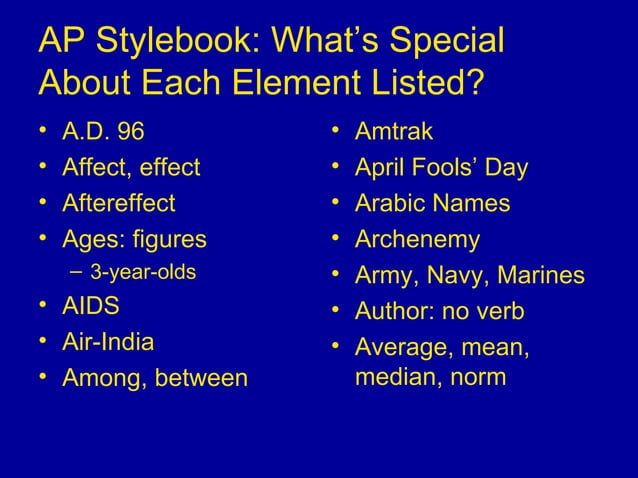 Ap stylebook power point example[1] | PPT