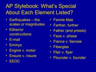 Ap stylebook power point example[1] | PPT