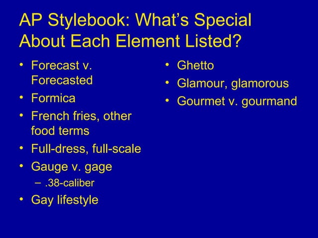 Ap stylebook power point example[1] | PPT