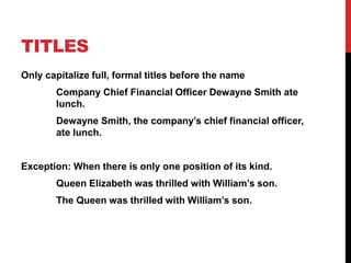 Style issues for media and PR | PPT