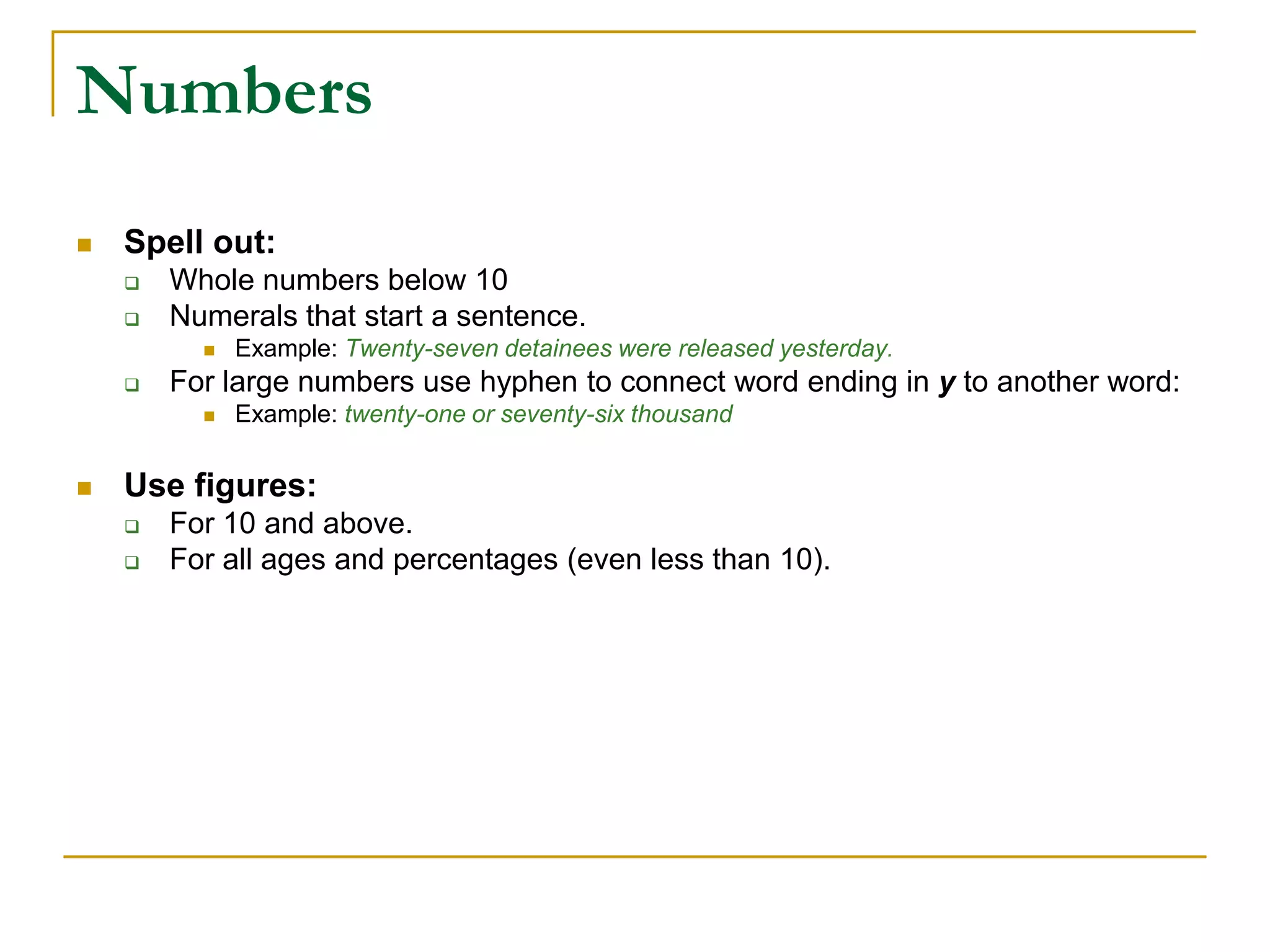 AP Style Guide | PPT