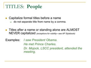 AP Style Guide | PDF