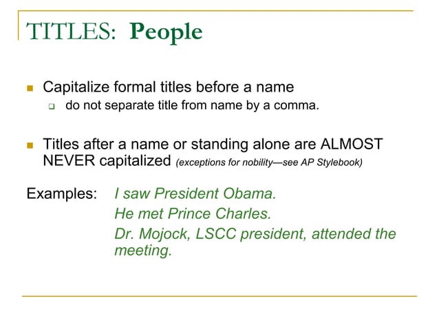 AP Style Guide | PDF