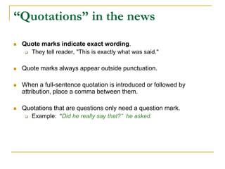 AP Style Guide | PDF