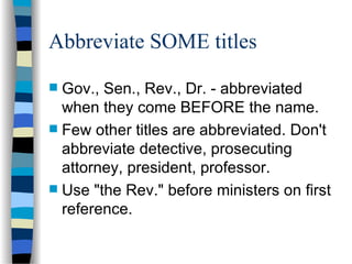 Ap style presentation | PPT