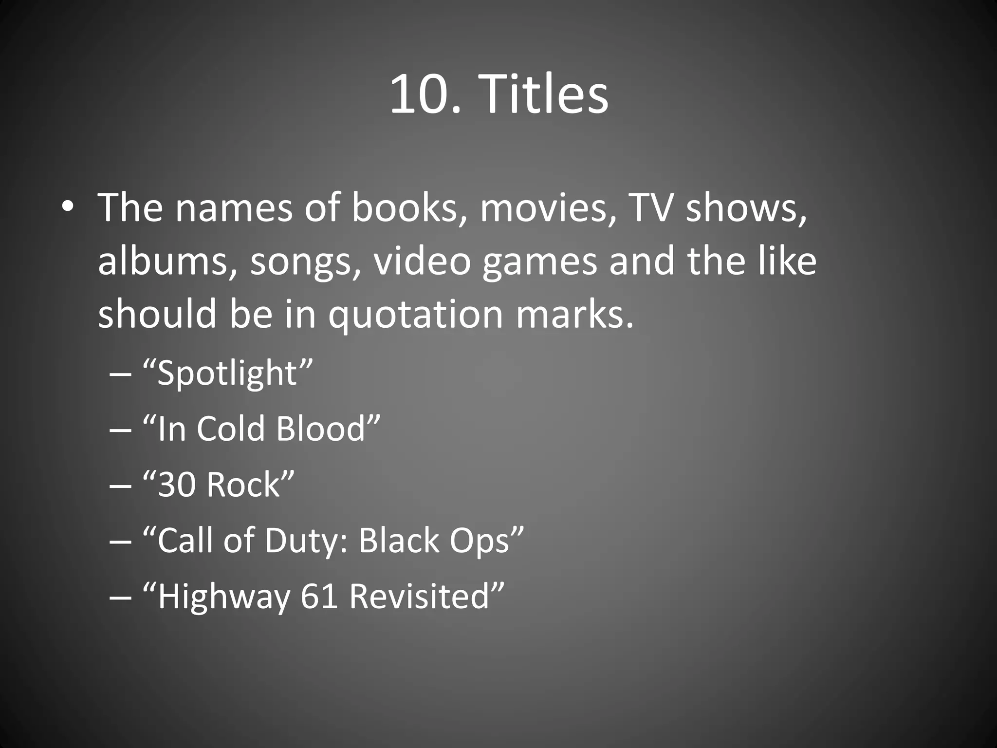 AP Style Presentation 2018 | PPTX