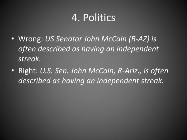 AP Style Presentation 2018 | PPTX