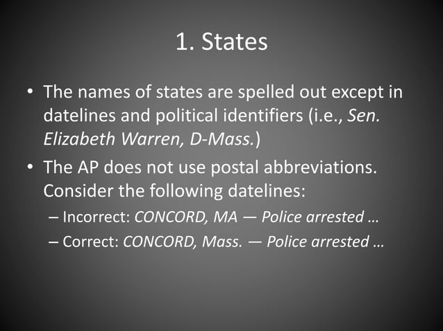 AP Style Presentation 2018 | PPTX