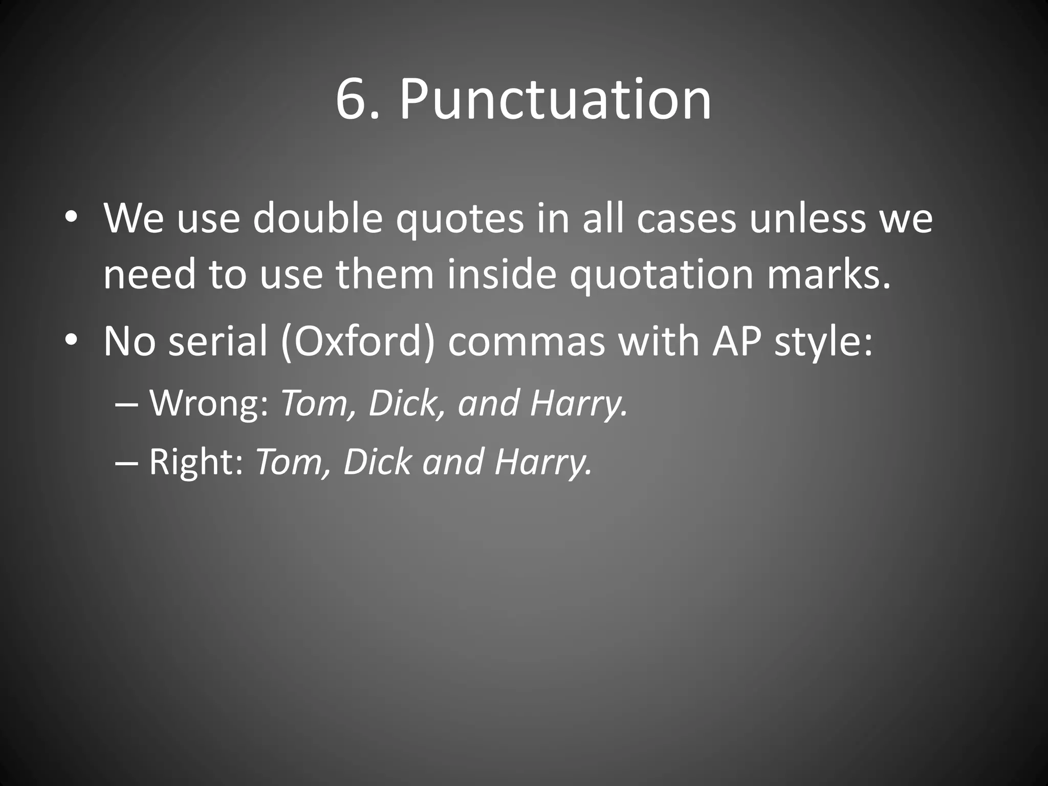 AP Style Presentation 2019 | PPTX