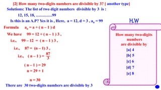Ncert Arithmetic Progressions Pptx