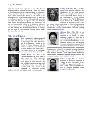 A psychological autopsy of an intellectually gifted student with ...