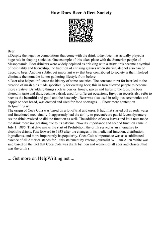 Ap Synthesis Essay Thesis Example | PDF