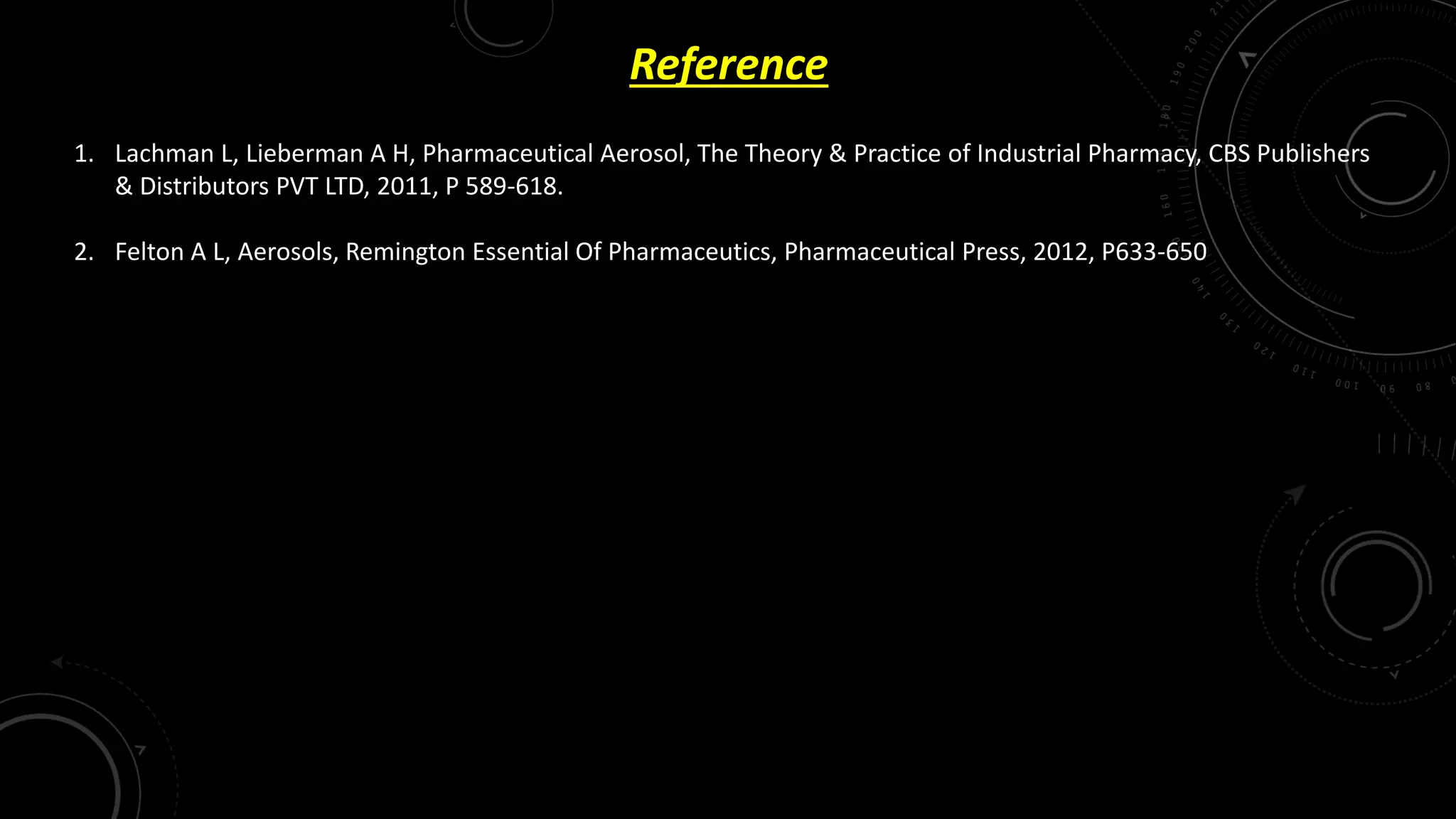 Quality Control of Aerosols | PPTX