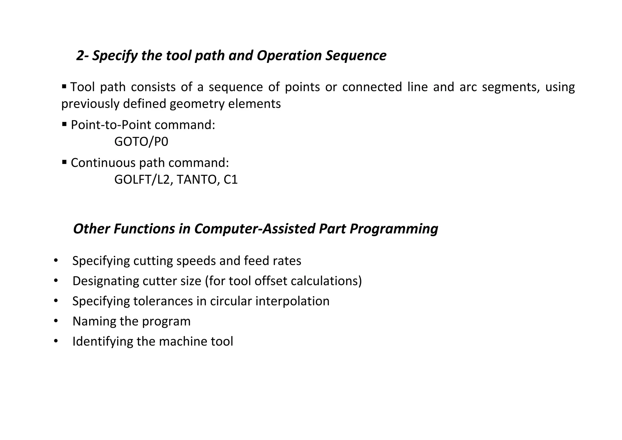 APT Programming in CAD CAM CIM for CNC programming | PDF