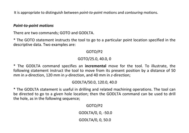 APT Programming in CAD CAM CIM for CNC programming | PDF | Programming ...