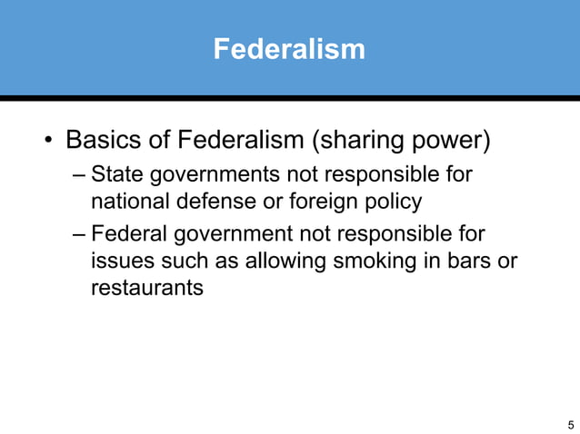 Bianco Federalism PPT | PPT