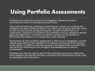 Developing Assessment Instruments Chapter 7 | PPTX