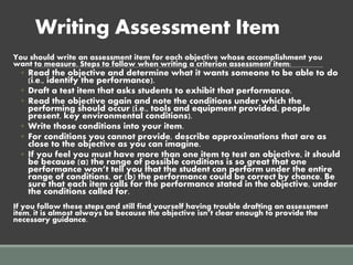 Developing Assessment Instruments Chapter 7 | PPTX