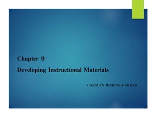 Developing Instructional Materials | PPTX